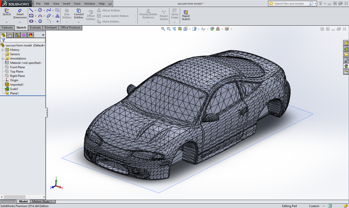 Digitalduino: RC Mitsubishi Eclipse Part 1: 3D Modeled Shell