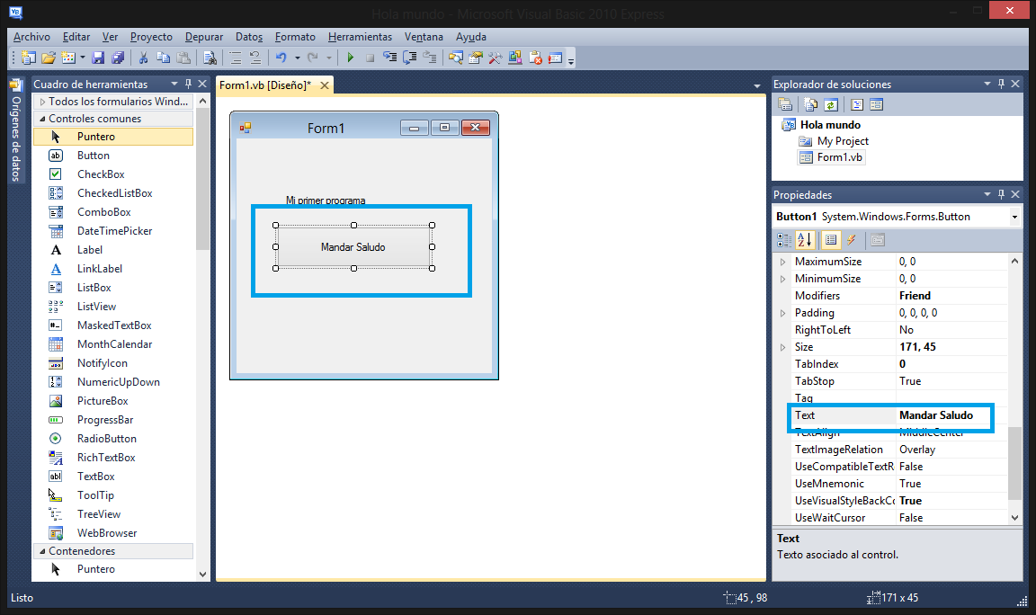 2.- Curso Visual Basic 2010 express (Entorno de visual basic y primera aplicación ...