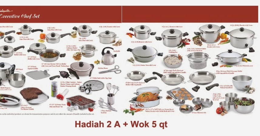 SALADMASTER HEALTHY COOKWARE: EXECUTIVE CHEF SET SALADMASTER