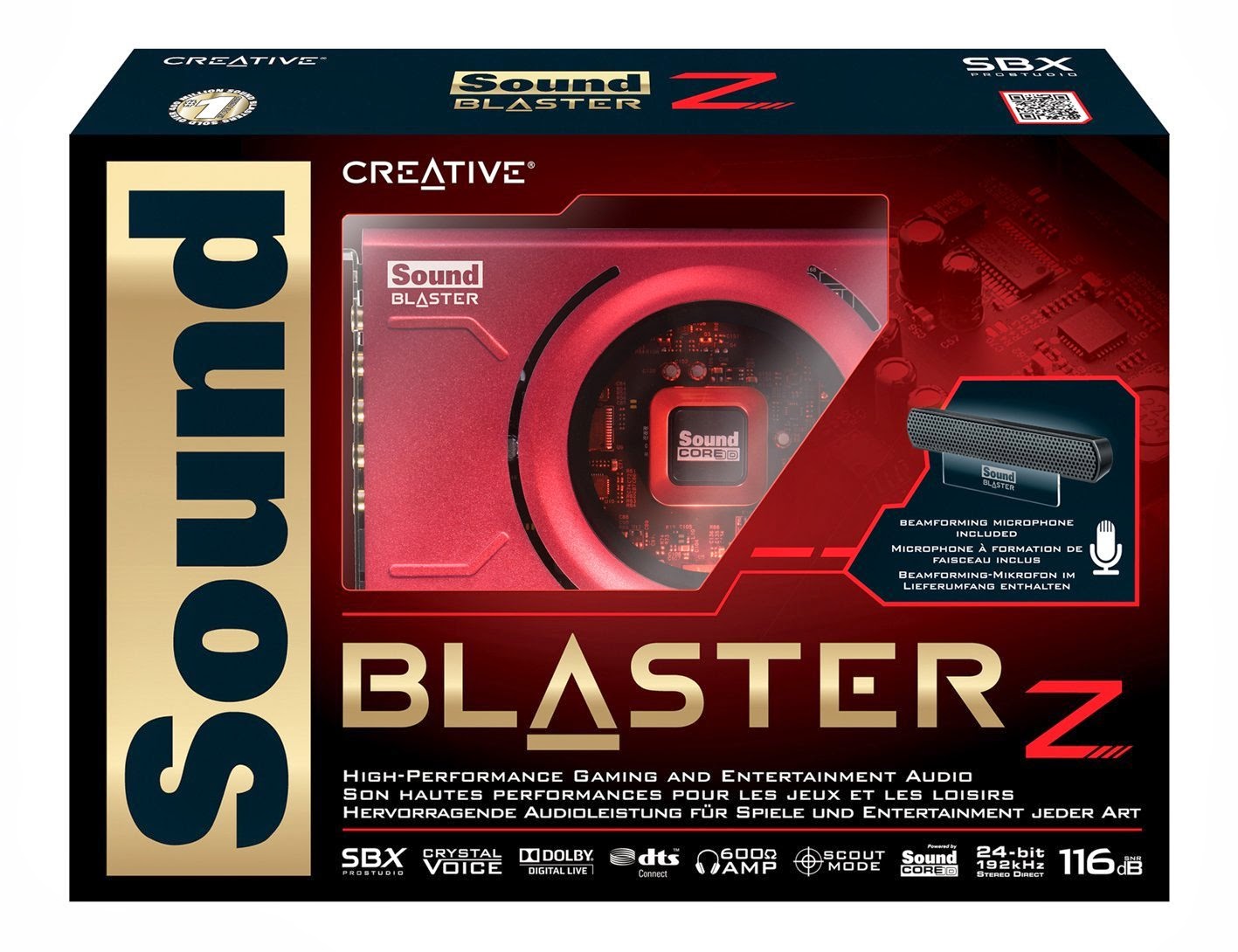 Amazing Creative Products: Creative Sound Blaster Z SBX PCIE Gaming ...