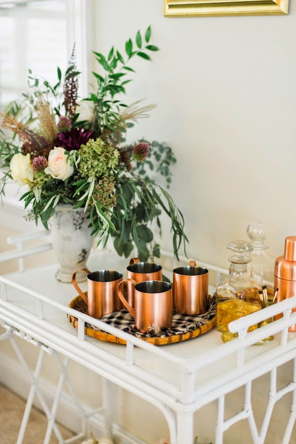 My Fall Bar Cart - The Mama Notes