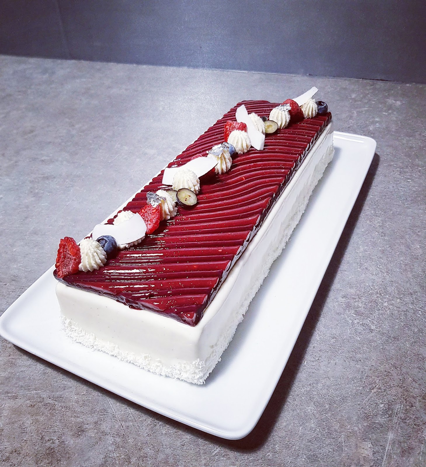 Aux Fourneaux Avec Flo: Entremet vanille, marrons et fruits rouges