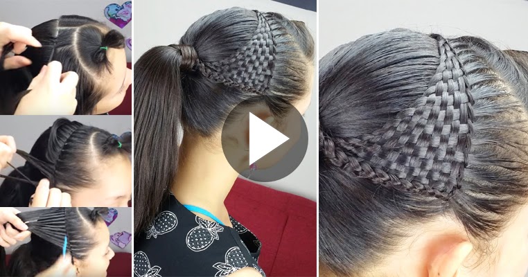 DIY - How To Create Basket Weave Hairstyle, See Tutorial - Style Hunt World