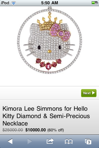 TokyoChel: Most Expensive Hello Kitty Necklace EVAR!