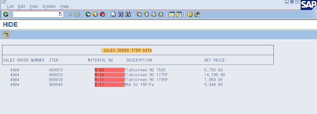SAP TECH: Classical Interactive report based on Hide Technique