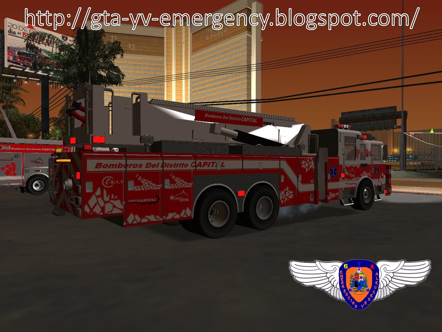 GTA SA Emergencias Venezuela: Pierce Arrow XT Aerialscope Tower Ladder ...