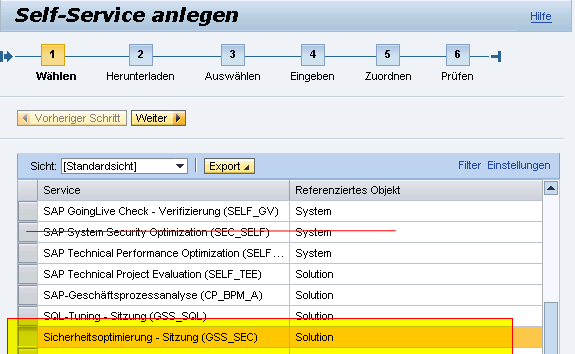 SAP Basis und Solution Manager: Security Optimization Self Service im ...