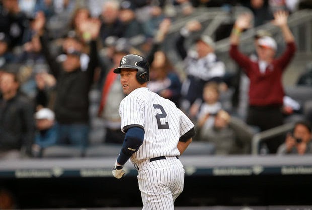 the other paper: First and last time you'll see Derek Jeter dog it to ...