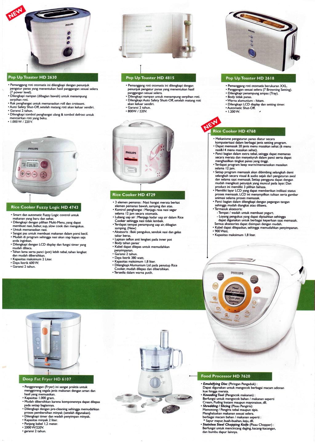 Toko Philips: ☛ Toaster, Rice Cooker, Fat Fryer and Food Processor