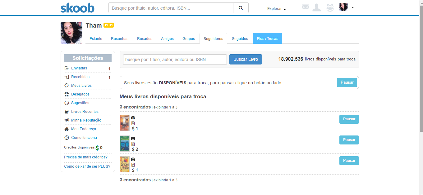 [EXPERIÊNCIAS] Trocas pelo Skoob! - 4 You Books Mania