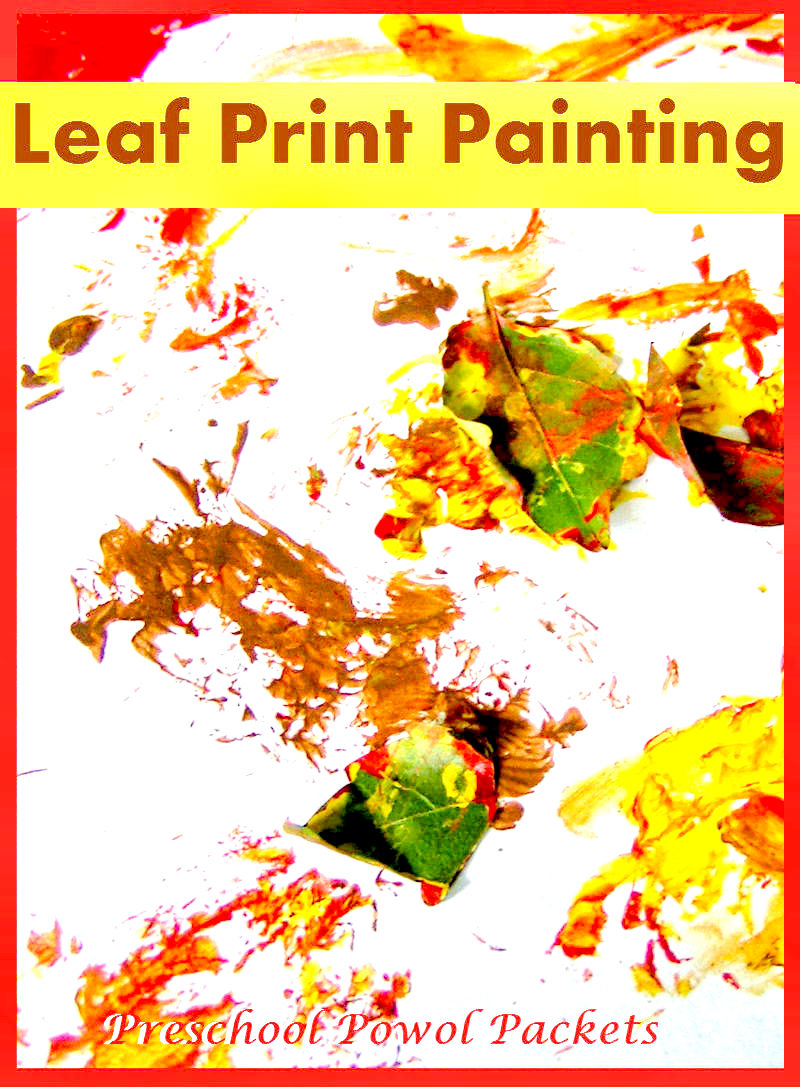 Preschool Leaf Activities: Leaf Print Paintings | Preschool Powol Packets