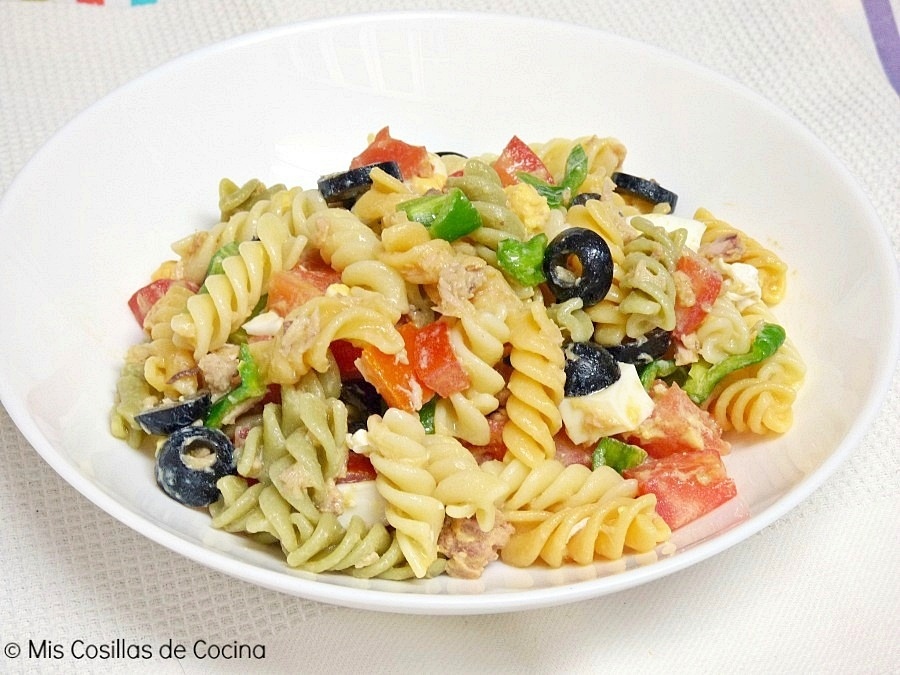 Ensalada de pasta - Mis cosillas de Cocina