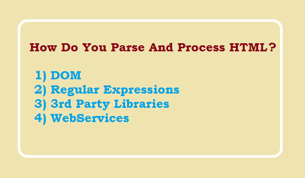How Do You Parse And Process Html In Php Web Technology Experts Notes