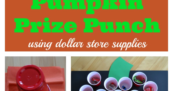 East Coast Mommy: Pumpkin Prize Punch (using dollar store supplies)