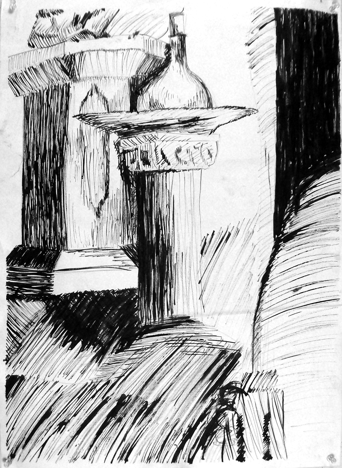 Drawing 2: In-Class Examples of Mark-Making in Ink