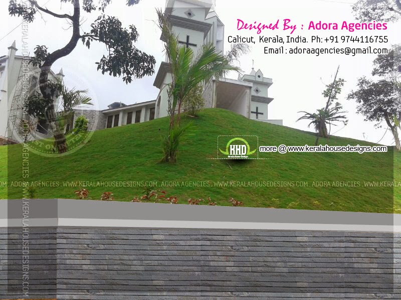 Exterior stone cladding - Kerala Home Design and Floor Plans - 9K ...