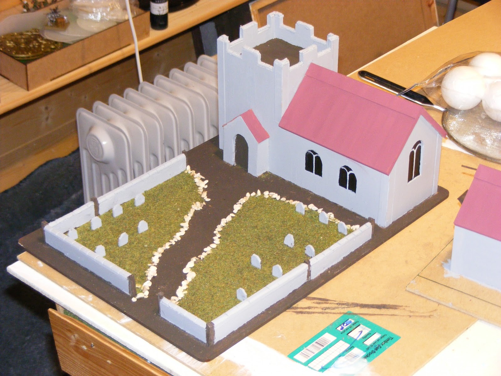 Life In The Man Cave: Using Foam Board to Make Model Buildings