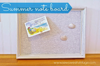 Sew Sweet Vintage: DIY memo board