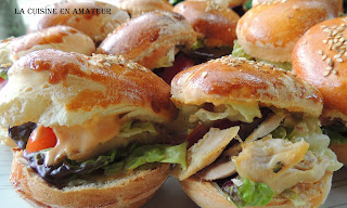 La cuisine en amateur de Maryline: Mini burger poulet