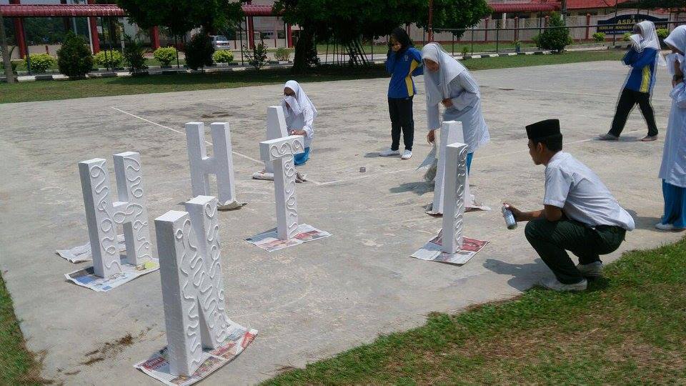 Cara Buat Huruf 3D Tahniah - Pendidik2u