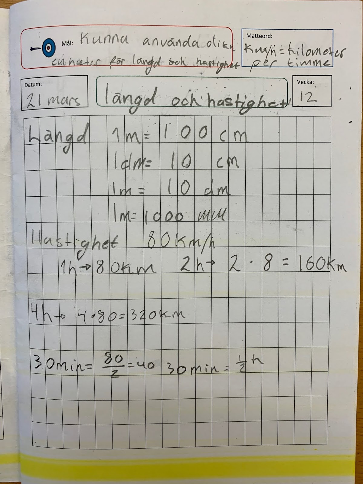 MATTEBLOGGEN: Enheter - Längd och hastighet