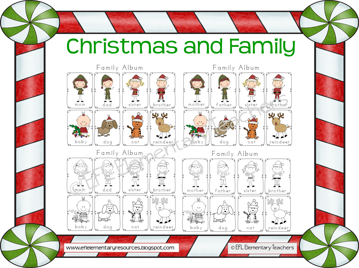 EFL Elementary Teachers: Christmas and Family Theme