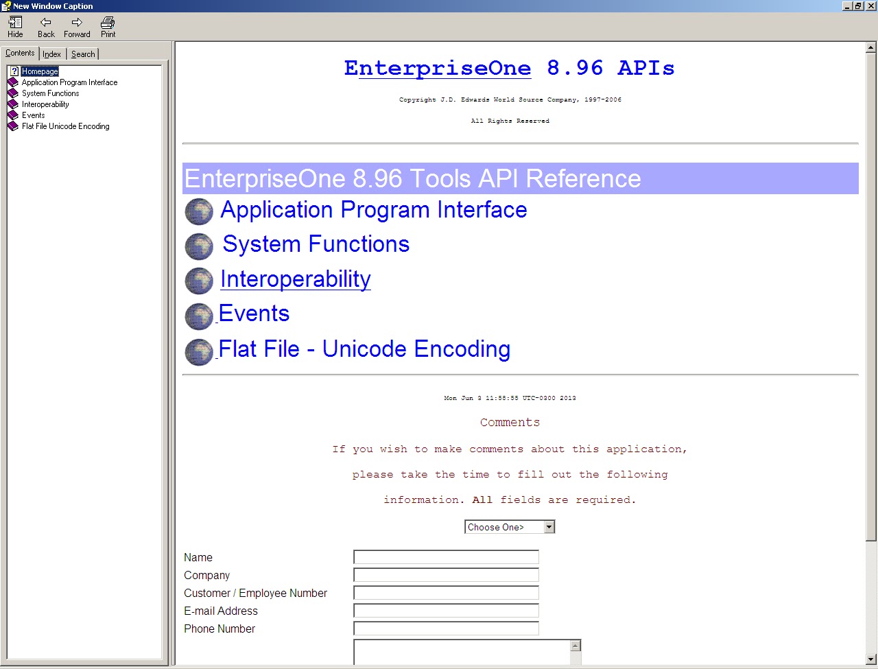JD Edwards Brasil: APIs do JDE