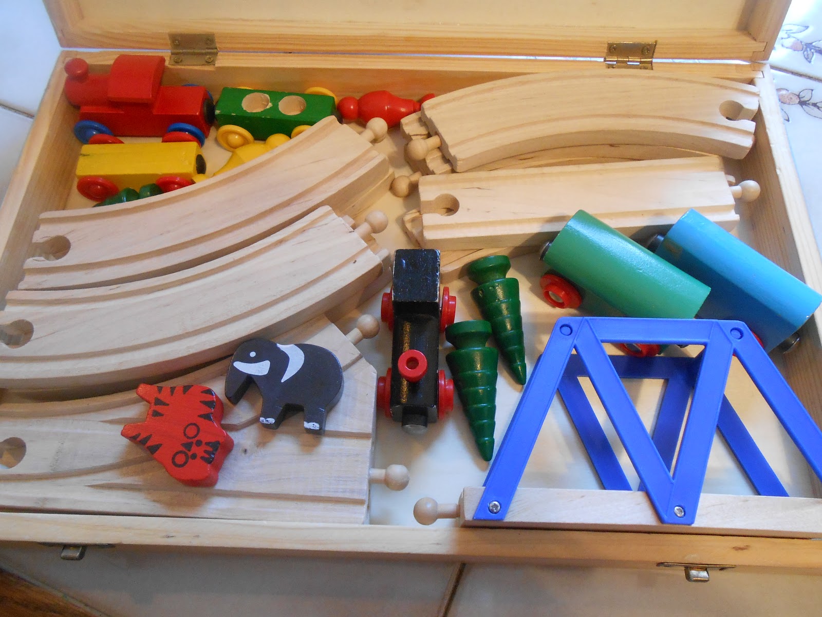 Tiaras and Bowties: Wooden Train Set Revival