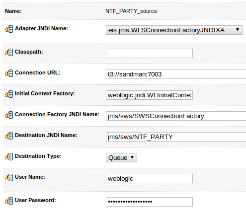 SoftWare Samuraj: Vytvoření JMS Bridge na WebLogicu
