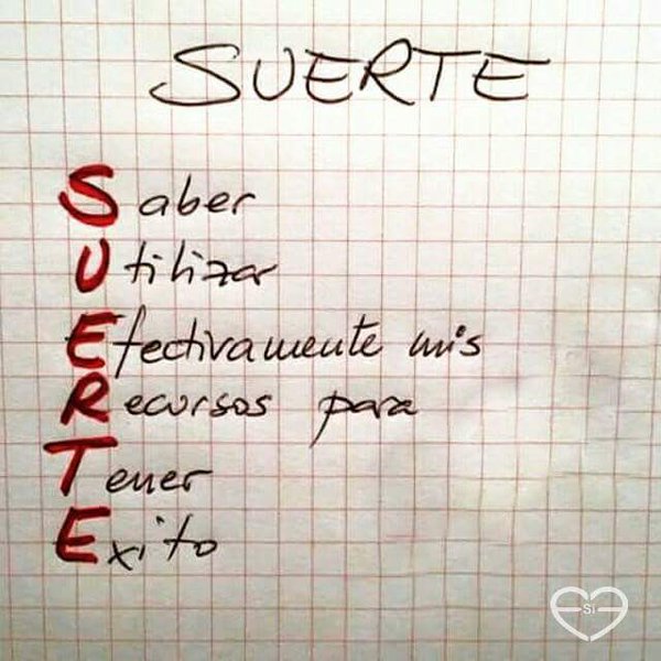 MIORIENTABLOG: La suerte que necesitas para tener éxito.