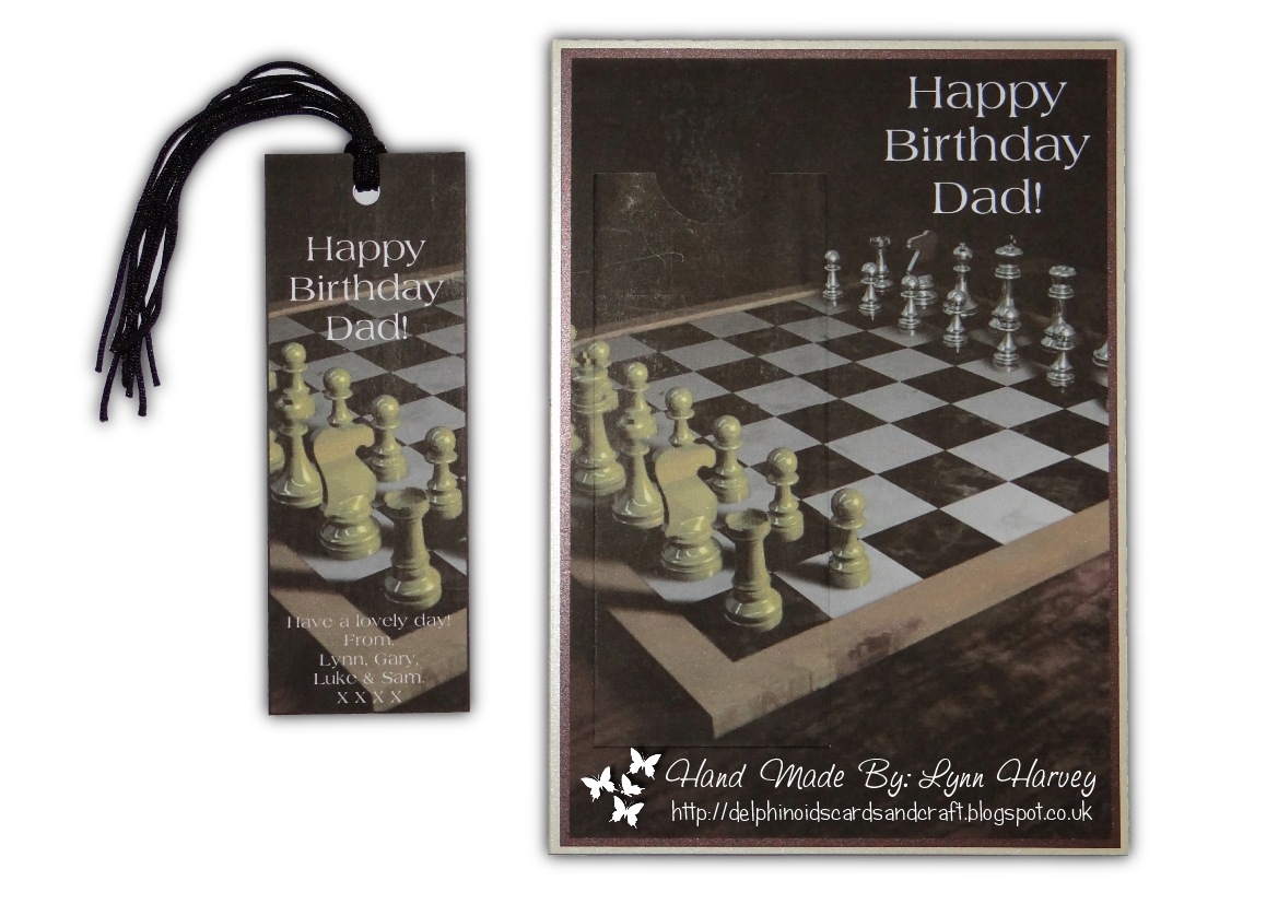 Delphinoid's Cards and Craft: Chess Bookmark Card
