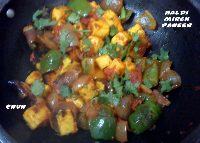 ReViNa's rasoi magic: HALDI MIRCH PANEER