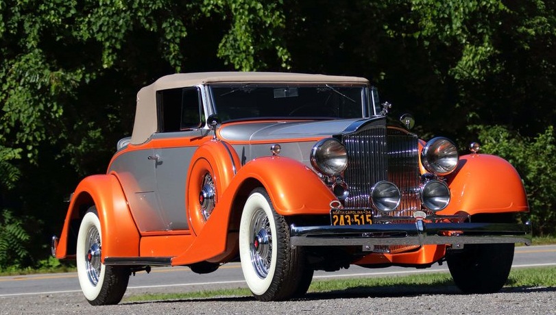 MUSCLE CAR COLLECTION : 1934 Packard Eight 1101 Coupe Roadster Review