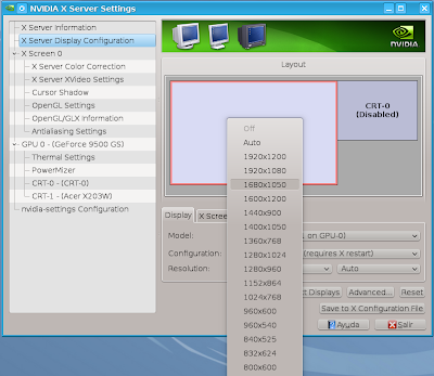 UsuarioDebian: Nvidia GeForce 9500 GS con dos monitores