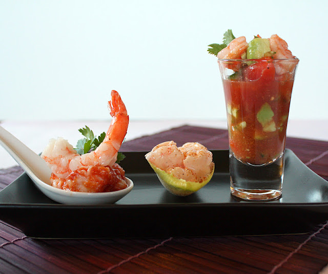 Vanilla Clouds and Lemon Drops: Prawn Cocktail Trio