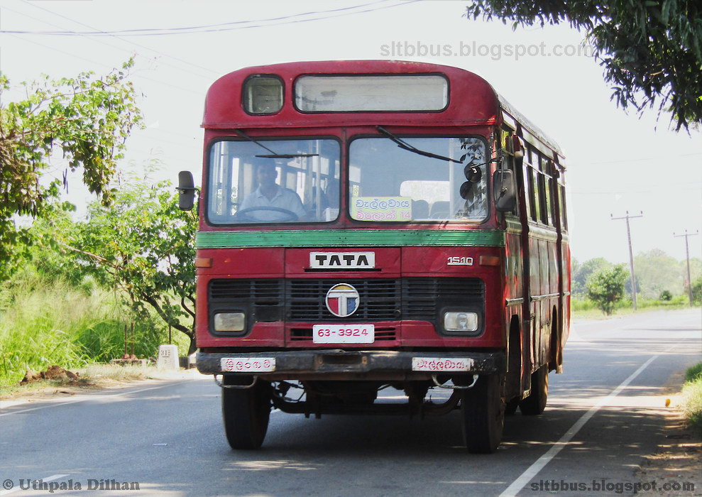 SLTB buses - ශ්‍රී ලංගම බස්: Ruby bodied TATA LP 1510/52 bus from SLTB ...