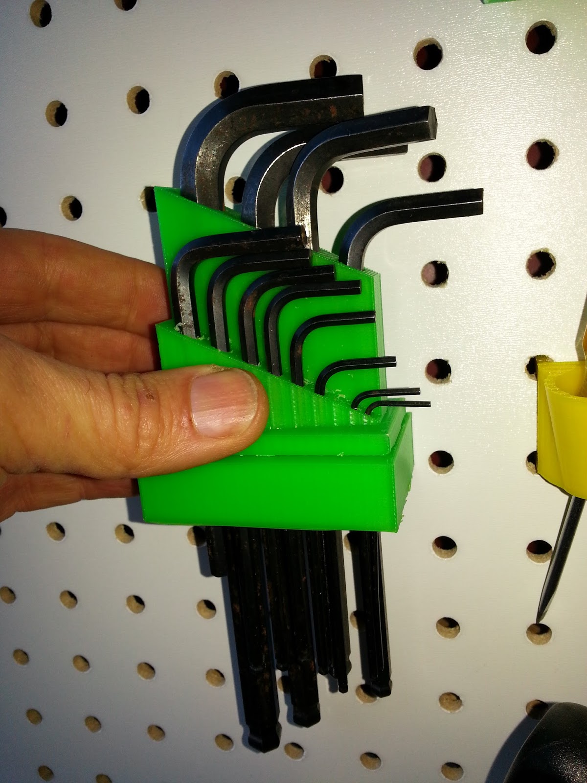 Pegboard Tool Storage - Allen Wrenches