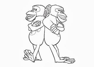 Madagascar chimps Phil and Mason coloring pages | Free Coloring Pages ...