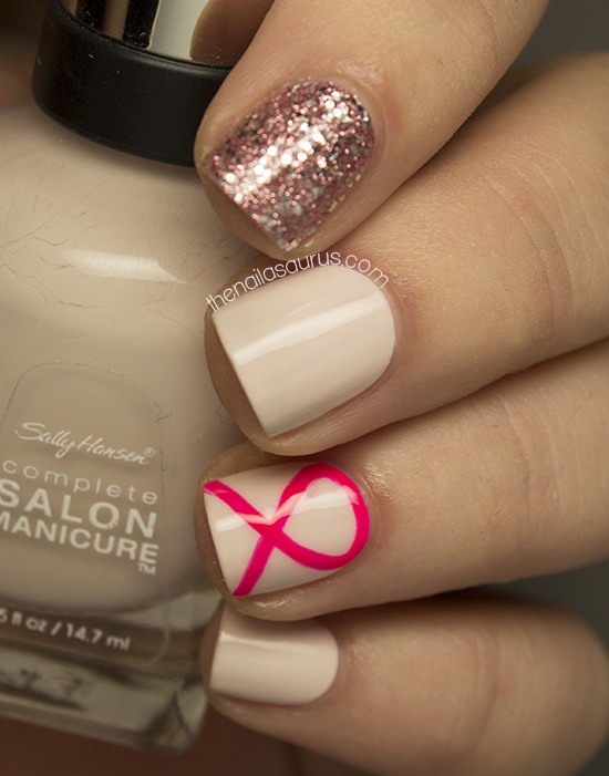 Nail Art for Breast Cancer Awareness Month | The Nailasaurus | Bloglovin’