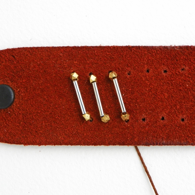 Erin Siegel Jewelry: HIS and HER Embroidered Leather Cuff TUTORIAL