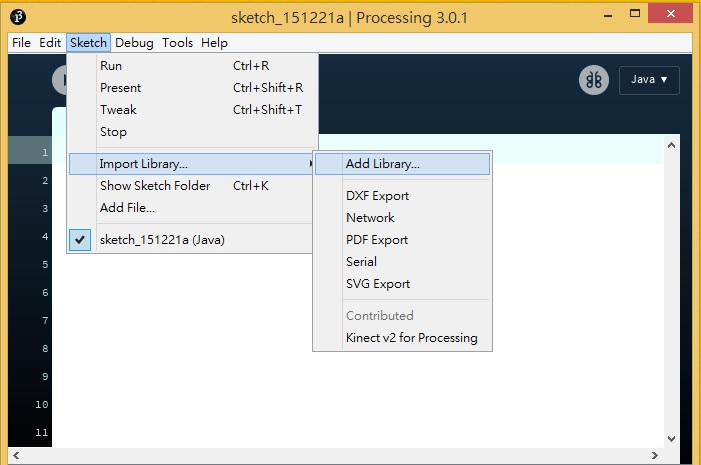I touchs: Processing 3: Kinect for Windows v2