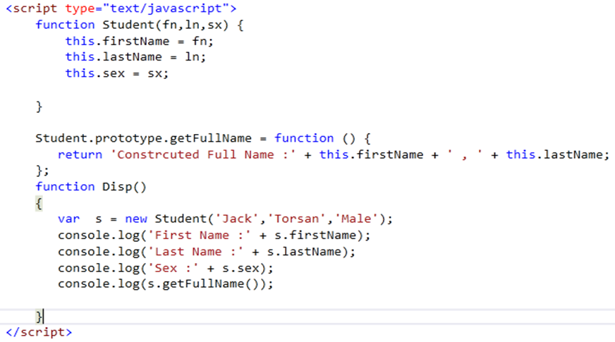 Object Oriented Programming Using JavaScript