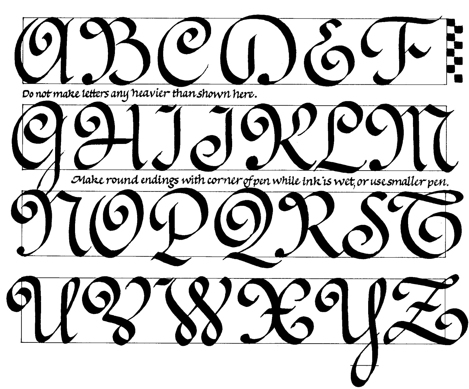 Margaret Shepherd: Calligraphy Blog: 74: Ronde Caps