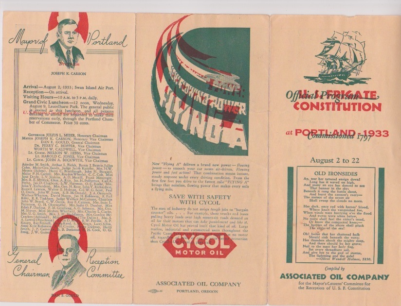 Letters to My Grandparents: Visting "Old Ironsides" in Portland 1933