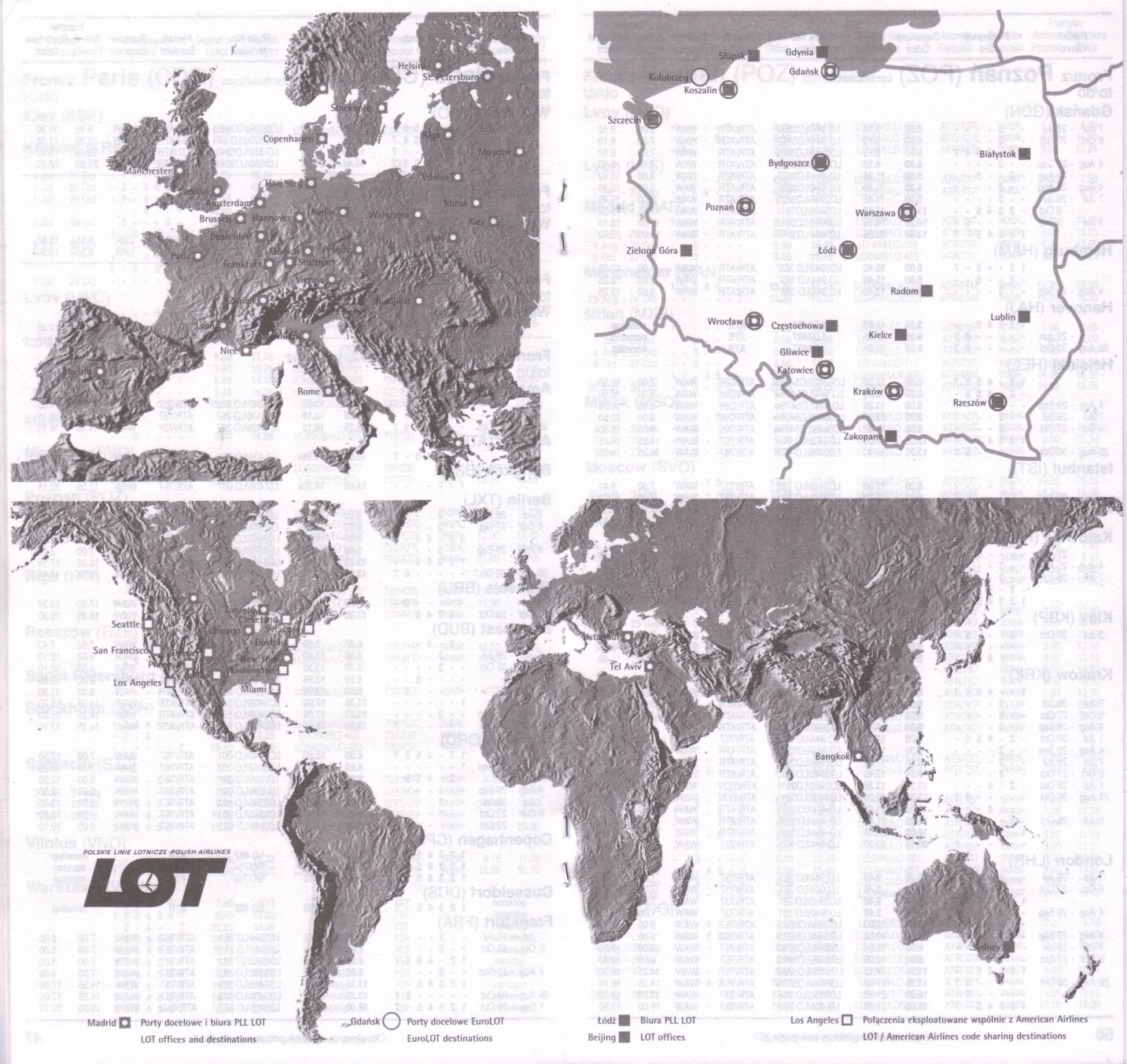 Airline memorabilia: LOT (1999)