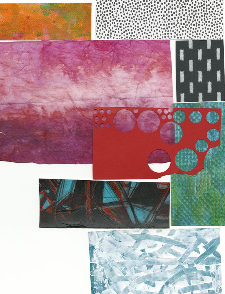 collage journeys by Jane Davies: A Few Collage Papers