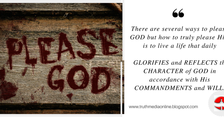 The Truth Media Blog: How To Please God