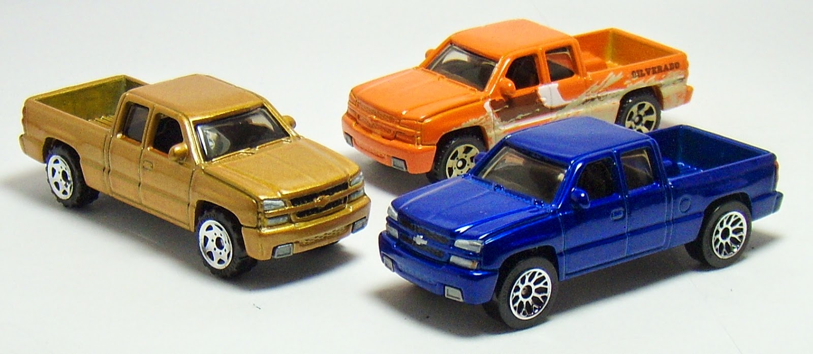 Matchbox 2014, 2005, 1999 Chevy Silverado and 2000 GMC Terradyne Concept