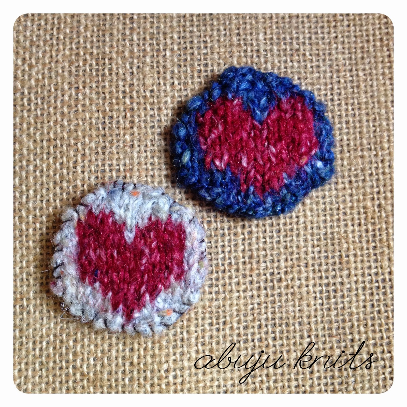 a b u j u k n i t s •: knitted badges