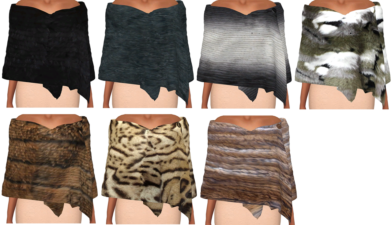 Sims 4 CC's - The Best: Accessory Fur Coats, Ponchos, Capes and More by ...